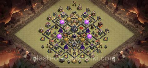 Best Anti 3 Stars War Base Th9 With Link Hybrid Town Hall Level 9 Cwl Base Copy 21