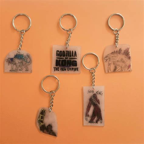 Godzilla X Kong The New Empire Keychains Etsy