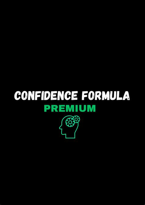 Confidence Formula Premium