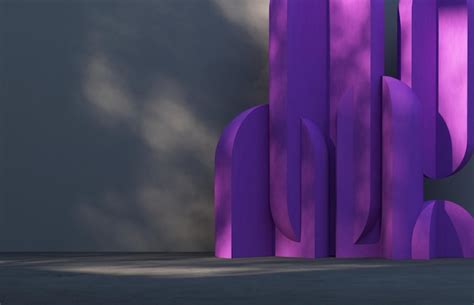 Premium Photo Multiple 3d Render Platforms With Back Walls Colorful