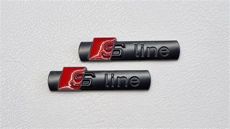 Audi S Line Badge Wing Logo Emblem Sticker Car Accessories Etsy