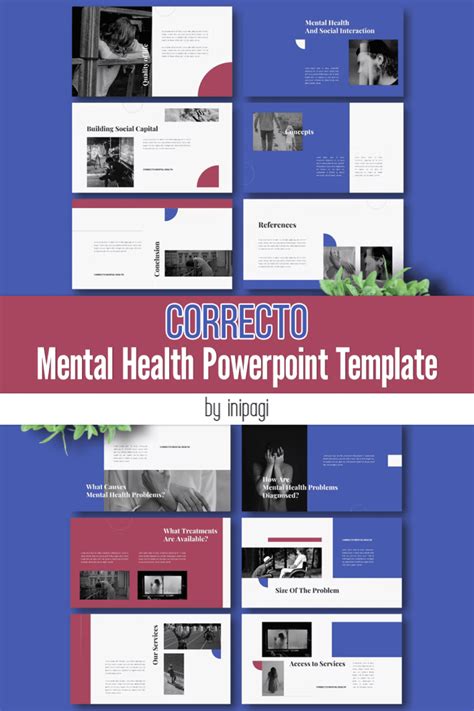 Correcto Mental Health Powerpoint Template MasterBundles
