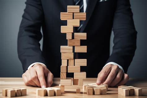 Premium Photo Building Blocks Of Success Teamwork Training And Knowledge