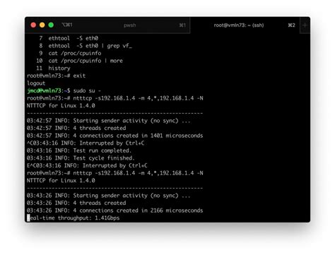 NTTTCP Windows Linux Both Directions Toggen