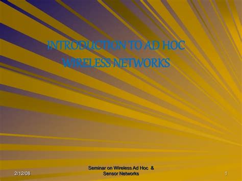 Enggroomcodeadhocwirelessnetworkppt