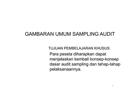 Teknik Sampling Audit Teknik Sampling Audit Teknik Sampling Audit H2pdf