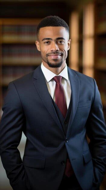 A Man In A Suit With A Red Tie And A White Shirt Premium Ai Generated