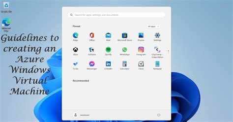 guidelines to creating an azure windows virtual machine