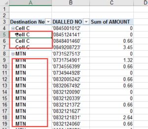 Repeat Pivot Table Row Labels Auditexcel Co Za Pivot Tables Course