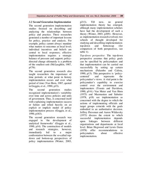 3 Narendra Paudel A Critical Account Of Policy Implementation Theories