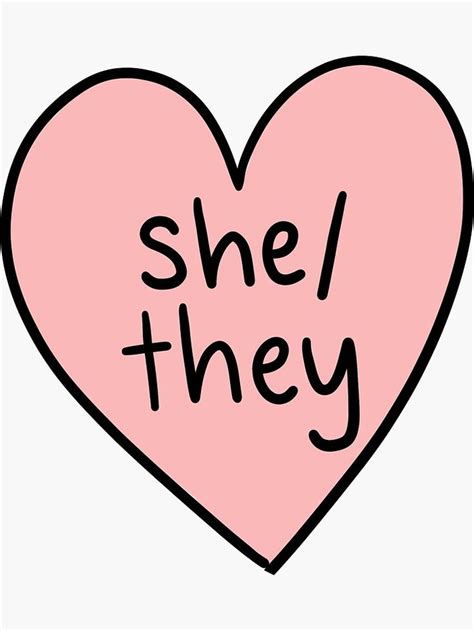 Shethey Pronouns Sticker For Sale By Annabelnied Lgbt Pride Art