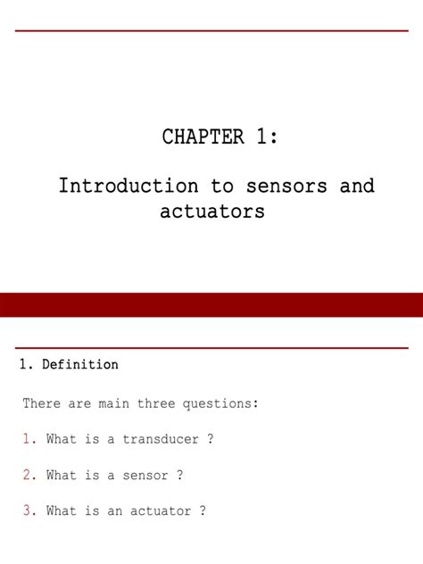 Chapter 1introduction Pdf Sensor Actuator