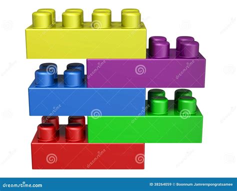 3d Lego Blocks Stock Image 38272081