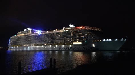 Wonder Of The Seas Sets Sail On Her Maiden Voyage From Port Canaveral