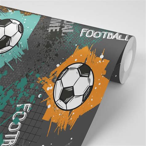Wallpaper Soccer Ball On An Interesting Background