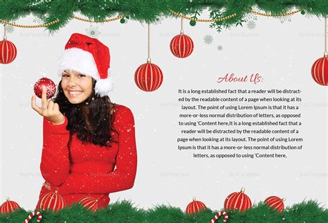 Editable Merry Christmas Postcard Template In Adobe Photoshop