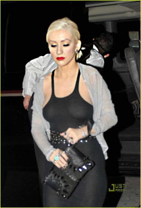 Christina Aguilera Prime One Twelve Dinner Date Photo