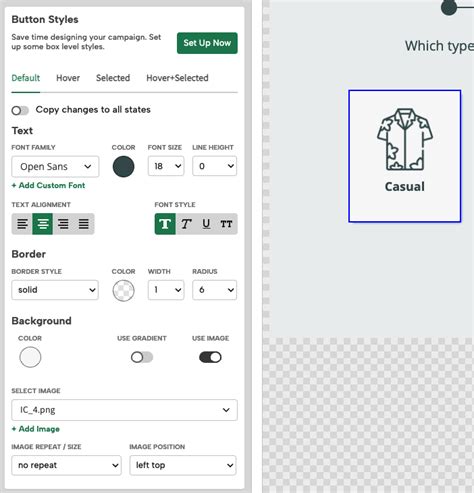 Select Buttons Guide How To Make Multi Select Answers Digioh Help Docs