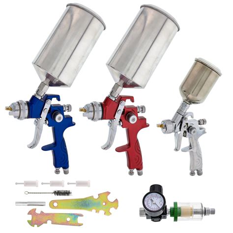 Tcp Global Brand Hvlp Spray Gun Set Sprayguns With Cups Air