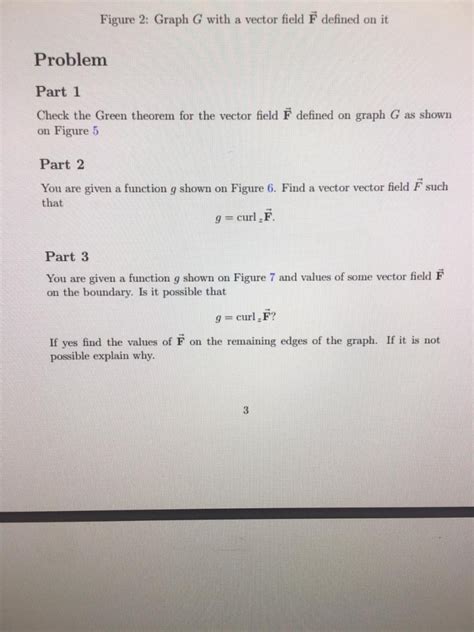 Solved Figure Graph G With A Vector Field F Defined On It Chegg