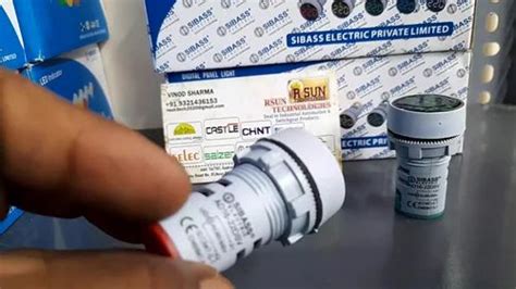 Voltage Indicator Lamp Size 22 5 Mm Round Shape Range 60 Volt To 500 Volts At ₹ 110 Piece In Mumbai