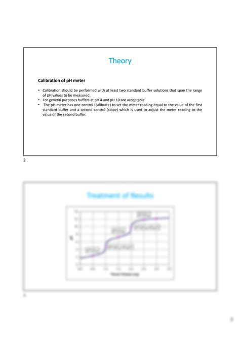 Solution Chemistry Experiment 07 Determination Of Basicity Pka