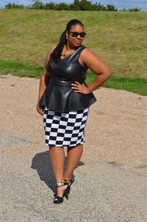 The Pleather Peplum Fashion Plus Size Fashion Plus Size Fashion Blog