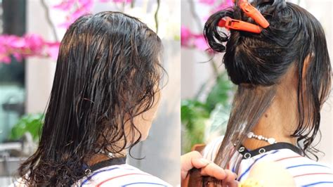 Beautiful Medium Bob Haircut For Thin Hair ตัดผมบ็อบ พอมัดได้ คนผมบาง