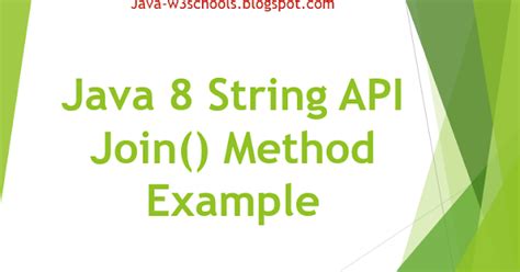 Java 8 String Api Join Method Example