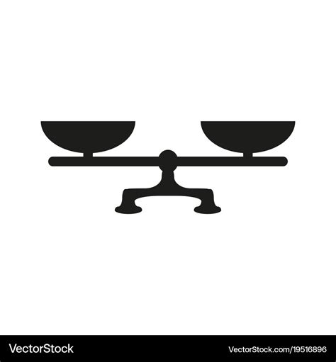Balance Scales Icon Royalty Free Vector Image Vectorstock