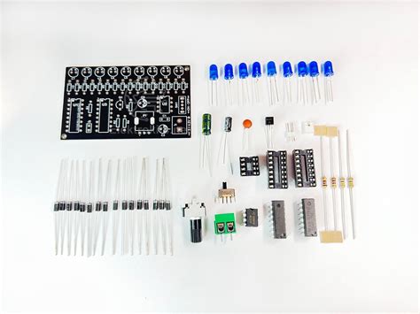 Learn To Solder Kit Knight Rider Pcb Kit With Mm Leds Elektrokits Net