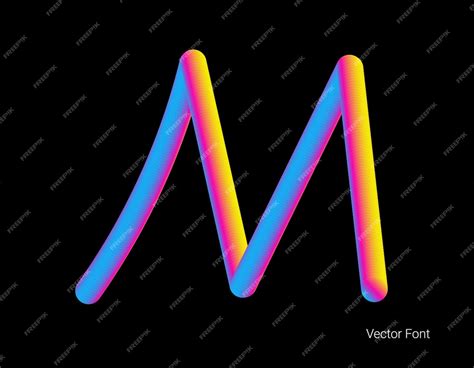 Premium Vector Vector Letter Abstract Letter Blend Line Logo Symbol
