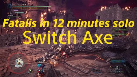 Mhw Iceborne Fatalis In 12 Minutes Switch Axe Youtube