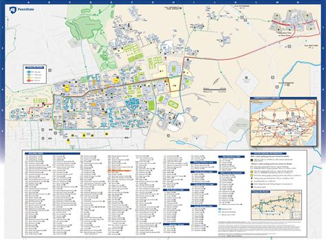 Penn State Map Of Campus Map