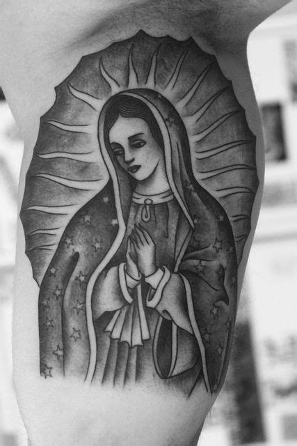 Virgen De Guadalupe Embrodery Tattoo