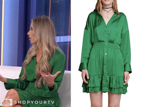 Outnumbered July 2025 Tomi Lahrens Green Mini Dress Shop Your Tv