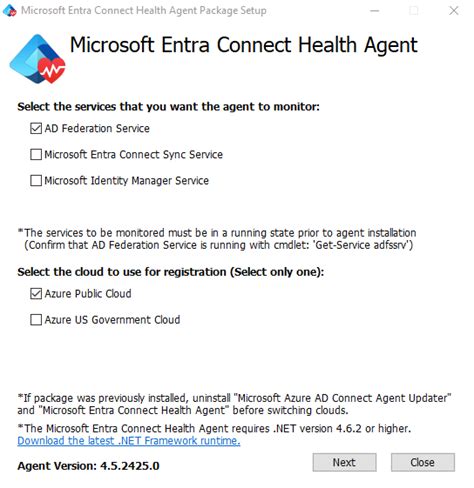Agen Microsoft Entra Connect Health Untuk Layanan Federasi Direktori