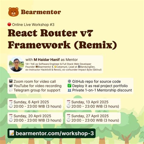 😁⚛️ Yuk Bikin Aplikasi Web Dengan React Router V7 Framework Online Live