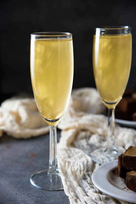 Gold Shimmery Champagne Cocktail The Flavor Bender