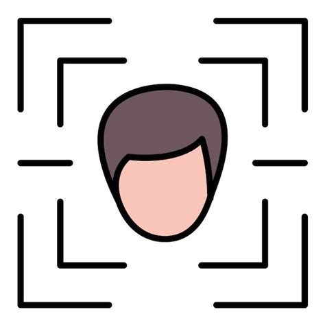 Premium Vector Face Scan Flat Illustration