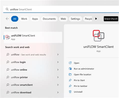 uniflow cloud printing grace church kb