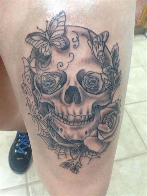 Thank You To Whoever Designed This Newest Tattoo Thigh Skull