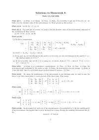 Linear Algebra Homework Solutions Fall Math Docsity