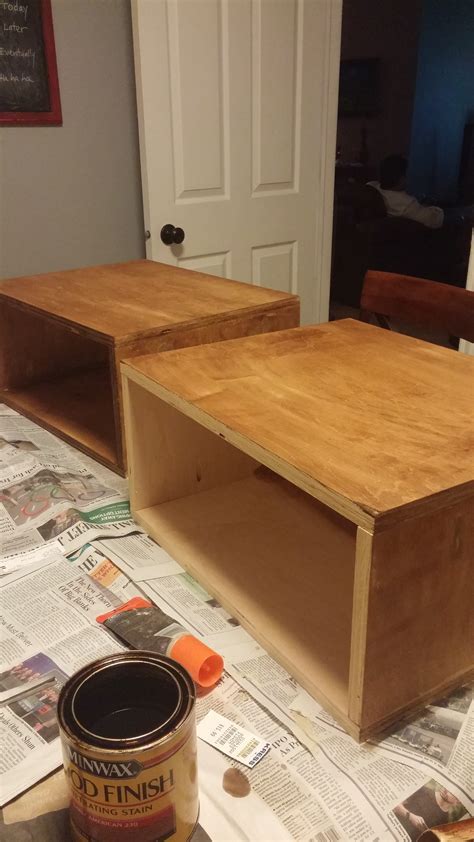 Diy Floating Side Table With Storage Sawdust Sisters
