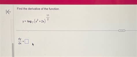 solved find the derivative of the
