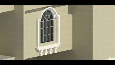 14 Glassed Window In Revit Arch كيفيه عمل الشبابيك الزجاج الدوران فى
