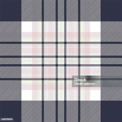 Check Fabric Texture Seamless Pattern向量圖形及更多幾何圖形圖片 幾何圖形 式樣 插圖 Istock