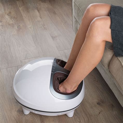 The Circulation Improving Foot And Calf Massager Hammacher Schlemmer
