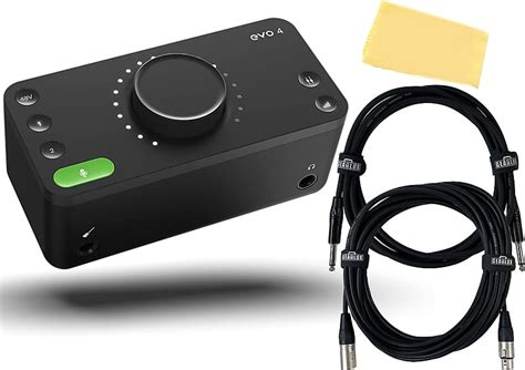 Audient Evo 4 Audio Interface With Instrument Cable Xlr Reverb