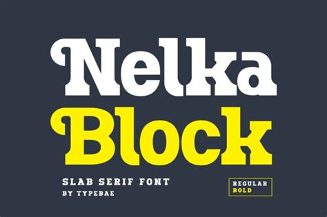Nelka Block Serif Font Free Font